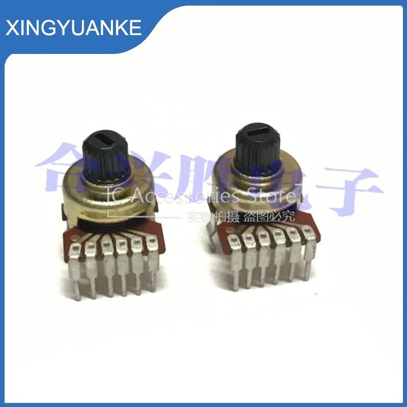 2Pcs/Lot 121 Type Vertical Rotary Potentiometer Double A20K Power ...