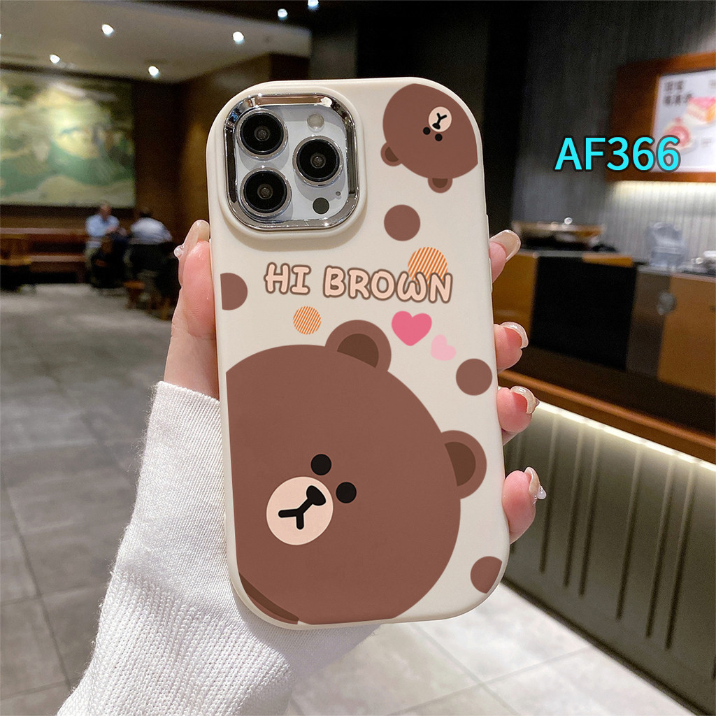 Cartoon Couple Bear and Rabbit Case VIVO Y11 Y20i Y16 Y15S Y02s Y27 V29 ...