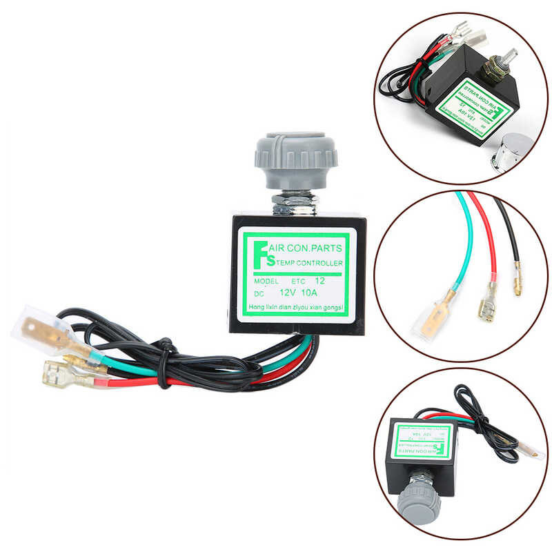 Car 12V 10A Air Conditioner A/C Electronic Thermostat Switch ...