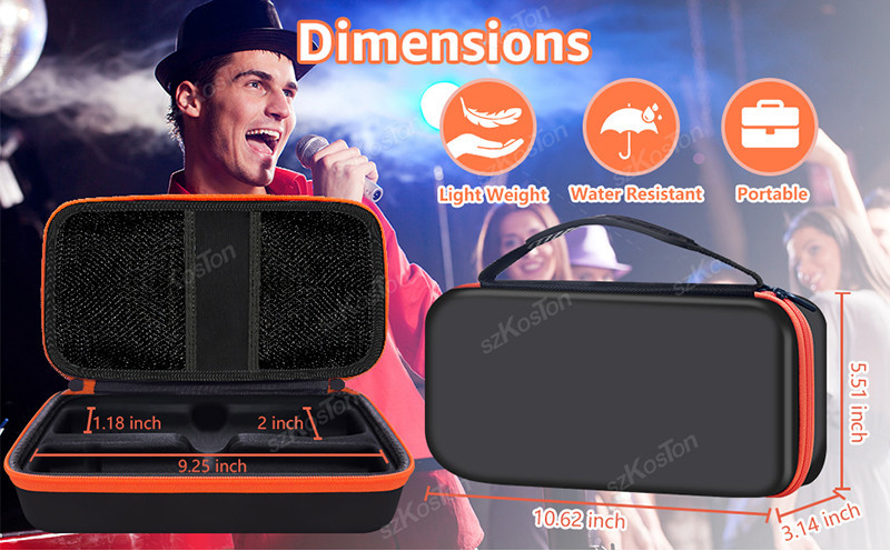 Portable Storage Bag Wireless Microphone Carrying Case for JBL Wireless ...
