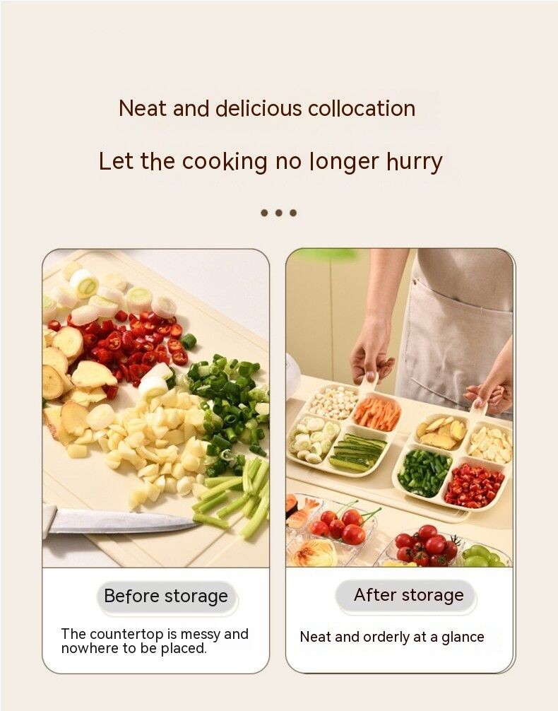 Preparation Plate 4 Girds Soy Sauce Dipping Seasoning Wall Mounted Hot ...