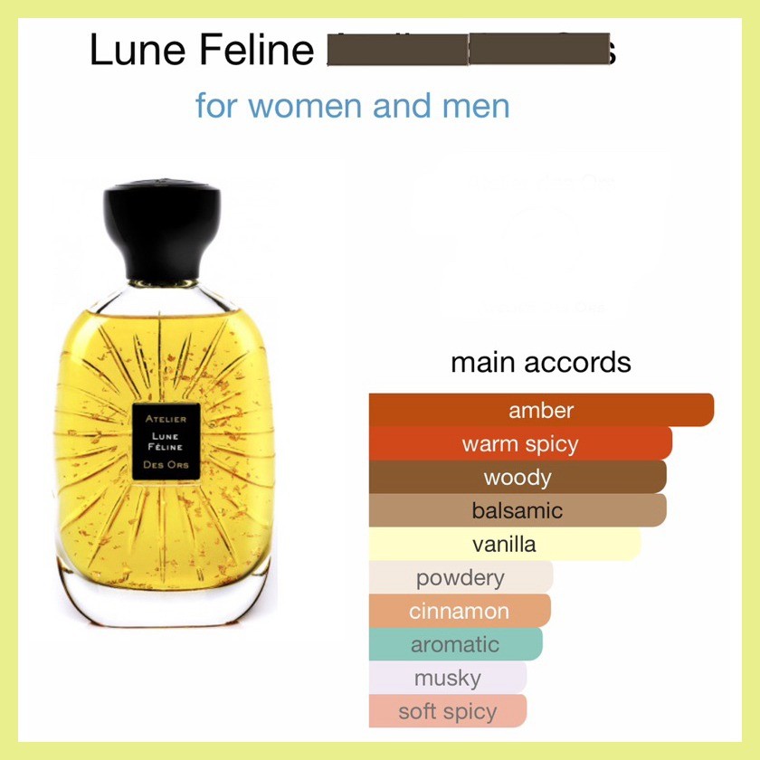 ☃ Lune Feline EDP Atelier des Ors (1ml 2ml 3ml 5ml) DECANT / TAKAL ...