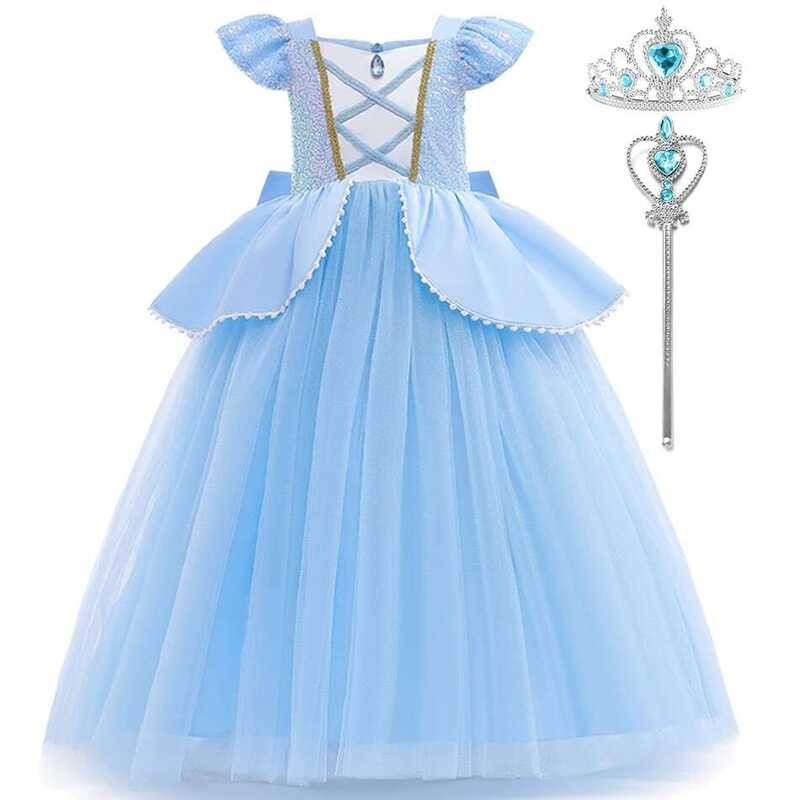 Dresses Girl Princess Cosplay Dress Up Costumes Carnival Party Princess ...