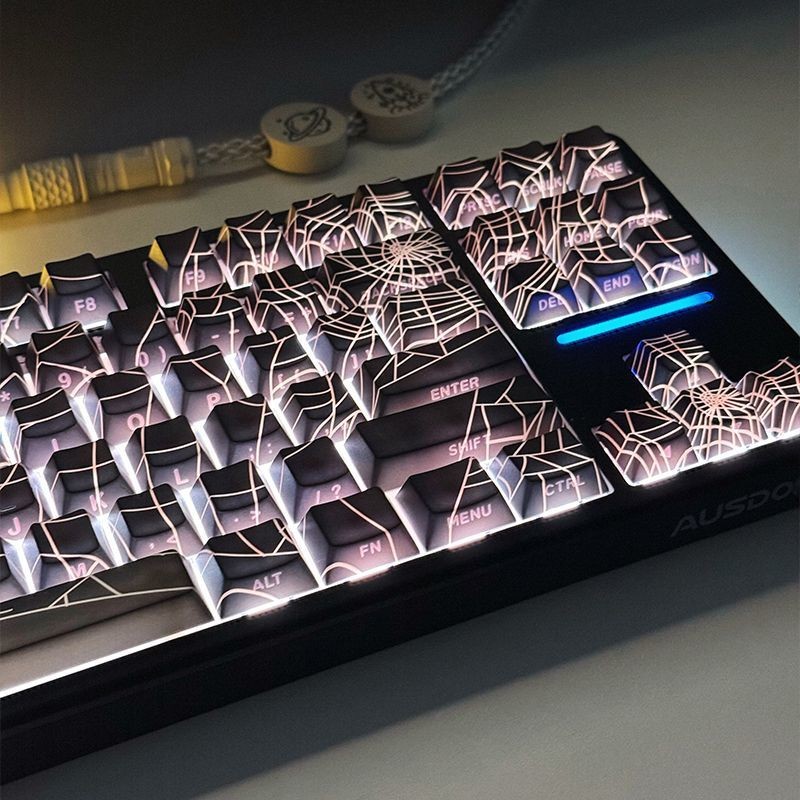 【Local Delivery】Spider Web Keycap Cherry Profile Side Print Shine ...