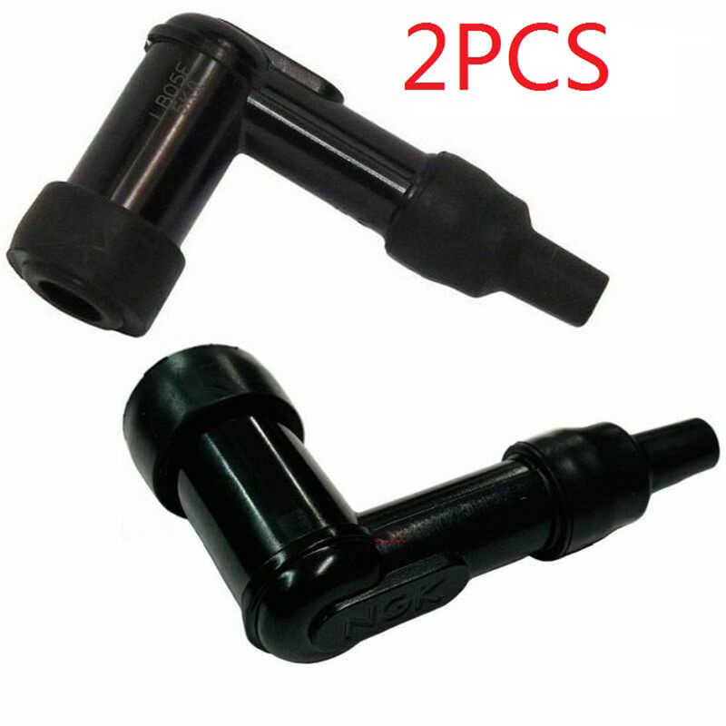 2Pcs 90 Degree Universal Motorcycle Ignition Spark Plug Boot Cap Cover ...