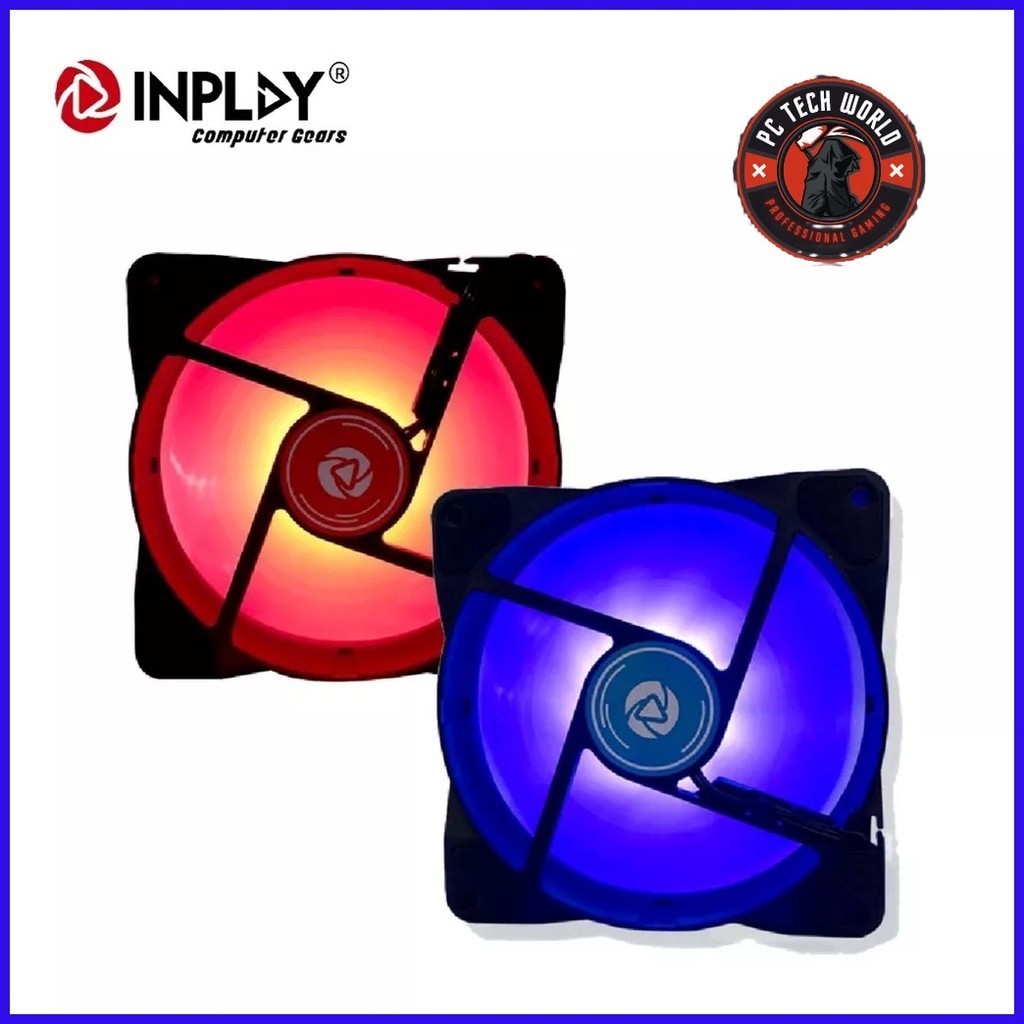 ∇ INPLAY 12BL/12RL CASE FAN RGB FAN COMPUTER FAN PC FAN SINGLE COLOR ...