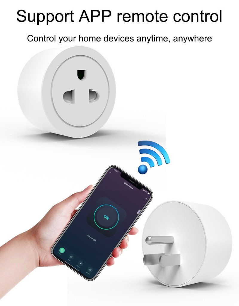 Tuya WiFi Smart Plug 20A 16A 10A with Power Monitor Remote Control ...