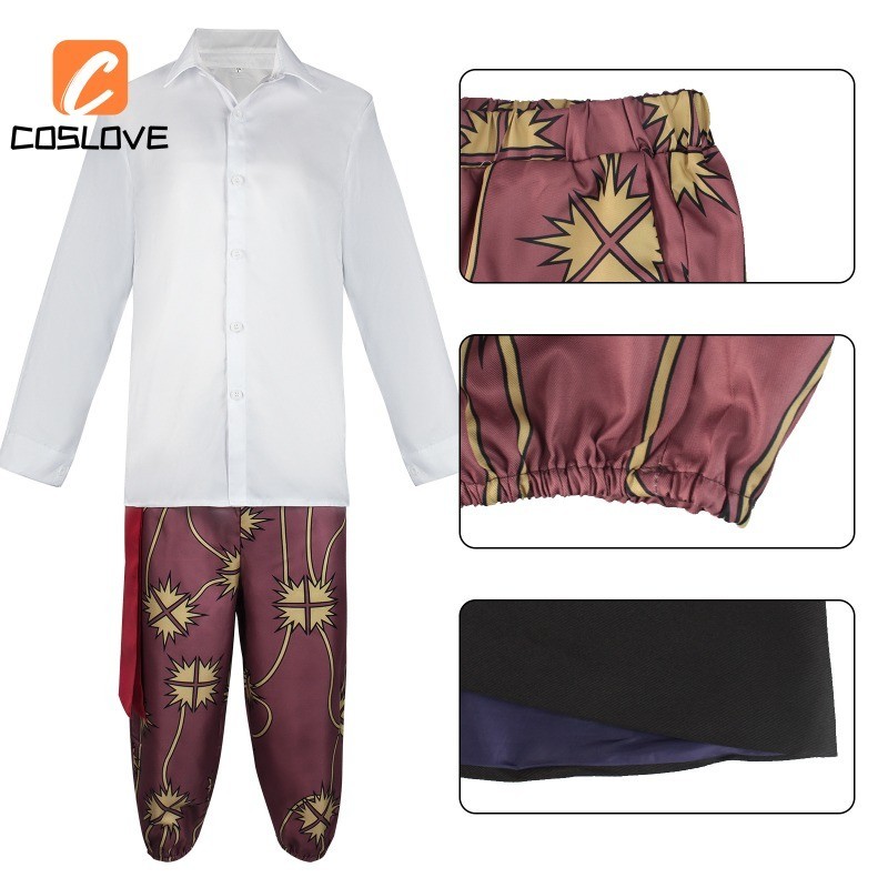Anime ONE PIECE Red Hair Shanks Cosplay Clothing Full Set Costume Man ...