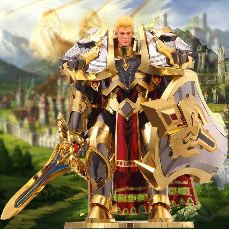 29 King Arthur Of Glory Appears In 3D Metal Puzzle DIY Assembly Model ...