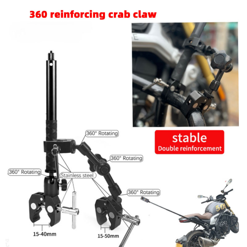 Motorcycle Action Camera Selfie Stick 1.1m 1.5m 2m Monopod Handlebar ...