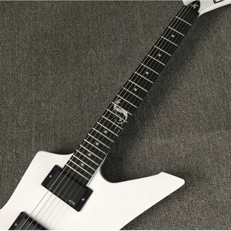 Factory Explorer ESP Electric Guitar White Solid Body Snake Inlay ...