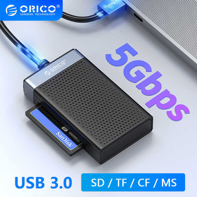 Multi Memory ORICO Card Reader Micro SD TF CF MS Lector Adapter USB A ...