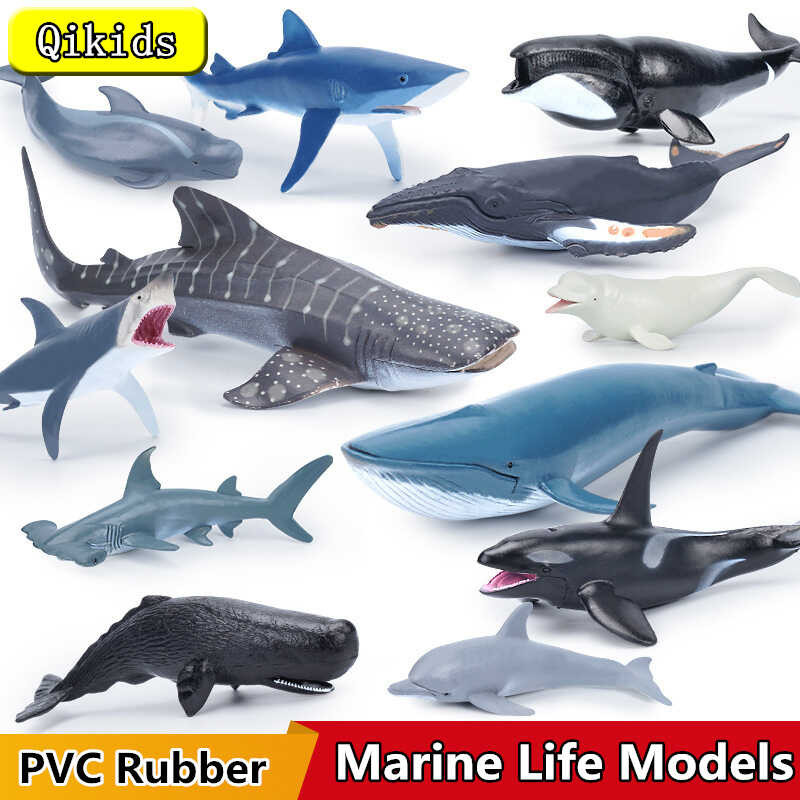 Df Simulasyon Marine Sea Life Killer Whale Figurine Shark Toy Action ...