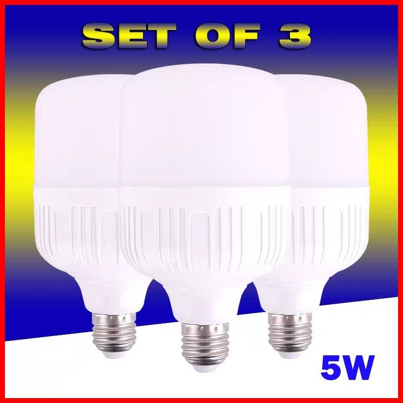 ¤ 5W 10W 15W Set of THREE LED BULB Energy Saving Long Duration High ...