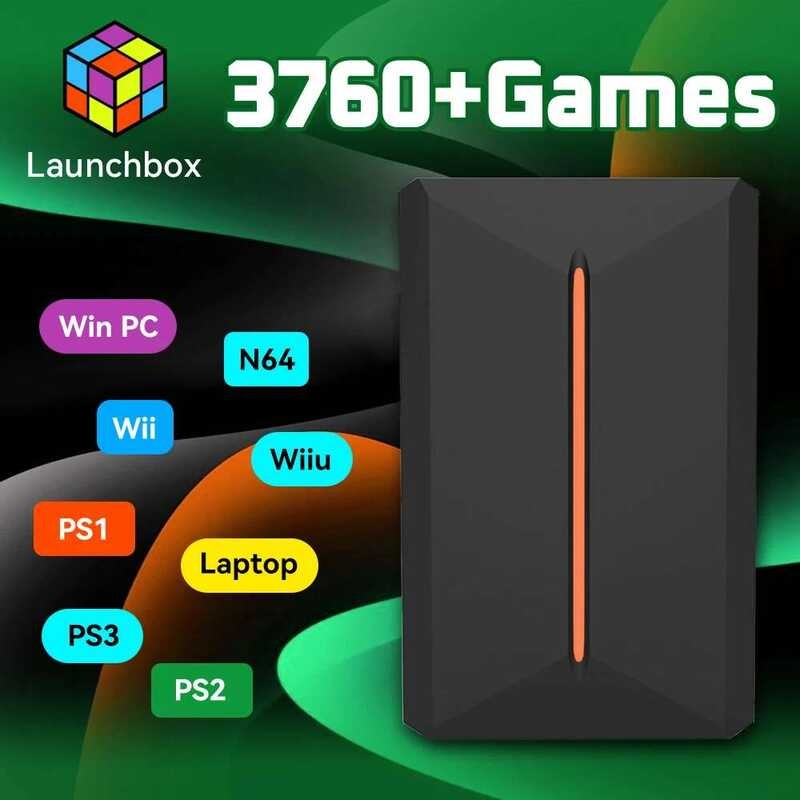 Launchbox 500Gb External Hard Disk Retro Game Console Na May 3760+ 3D ...