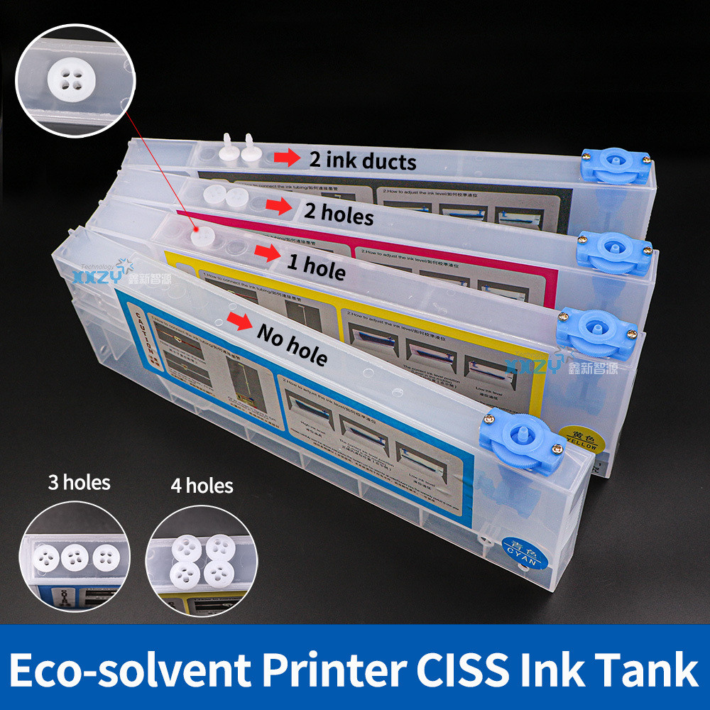4 Colors Refill Ink Cartridge for Mimaki Mutoh Roland Eco Solvent ...