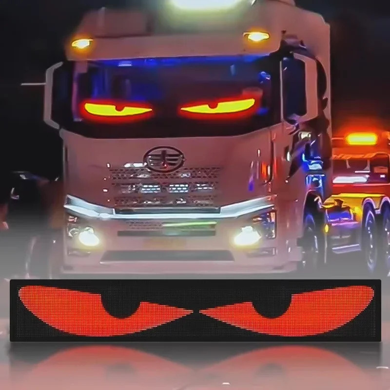 Demon Eyes Car LED Logo APP LED Matrix Pixel Panel Night Light DIY ...