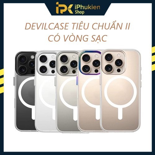 in stock Case [WITH CAMERA CONTROL BUTTON] DEVILCASE standard II supports wireless charging for ...