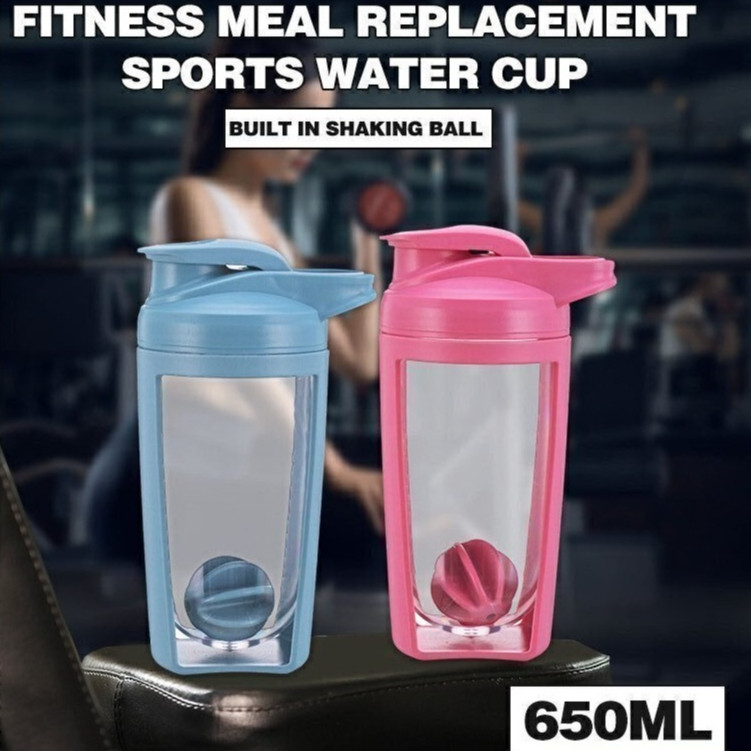 650ML Fitness shake cups Sports Water cups Protein powder Quick Mixing ...