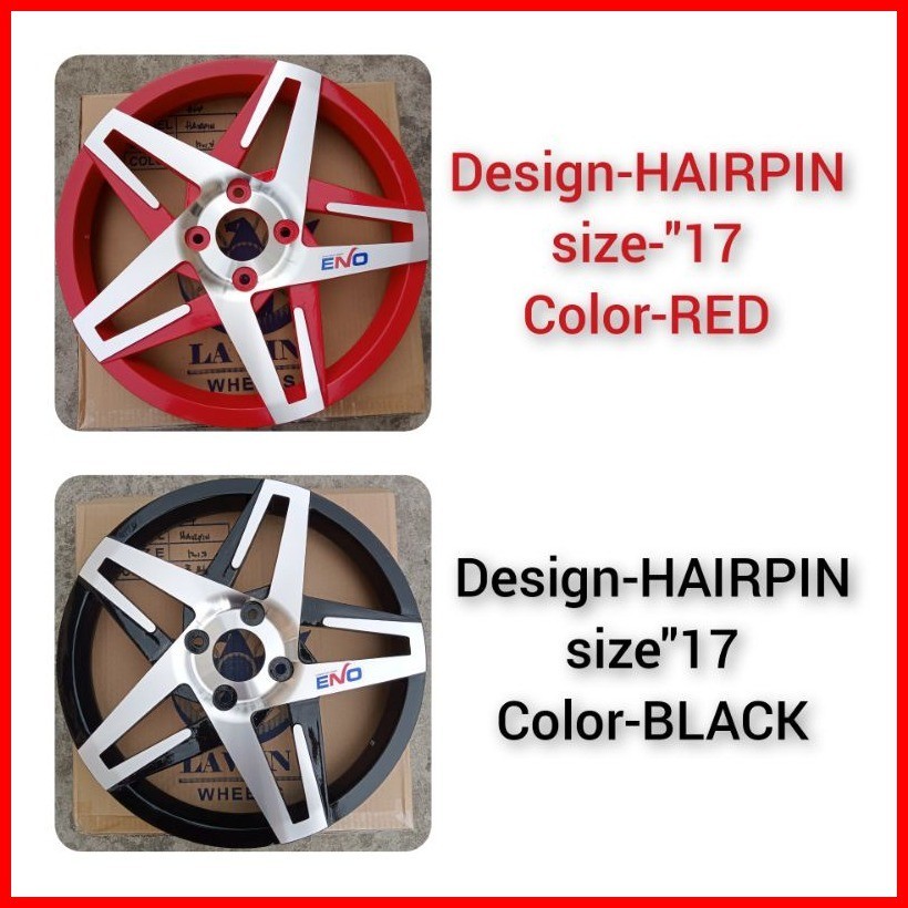 Side wheel mags "17 (HAIRPIN) for motorcycle (mags only) | Shopee ...