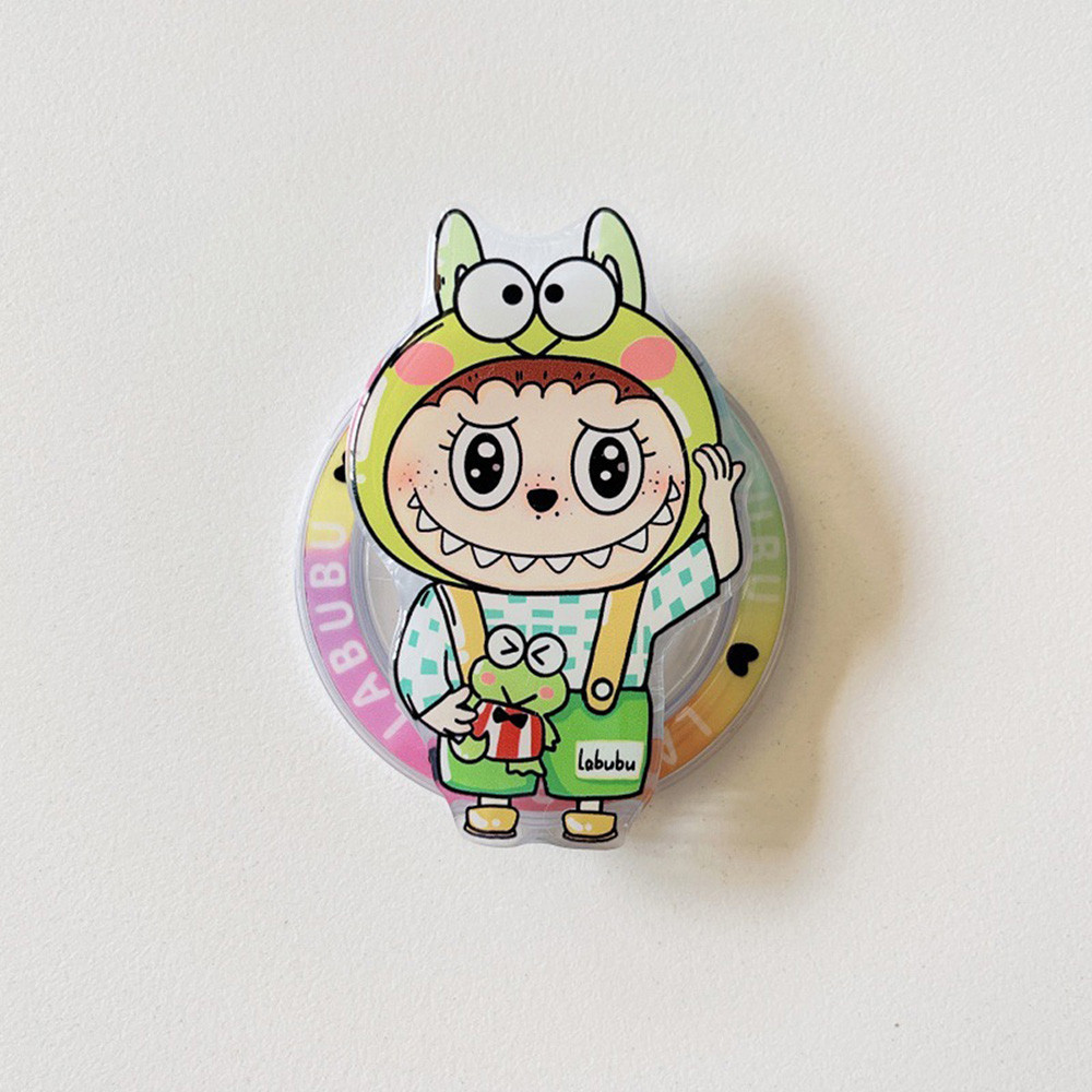 Cartoon Labubu Doll Magnetic Mobile Phone Holder Universal Telescopic ...