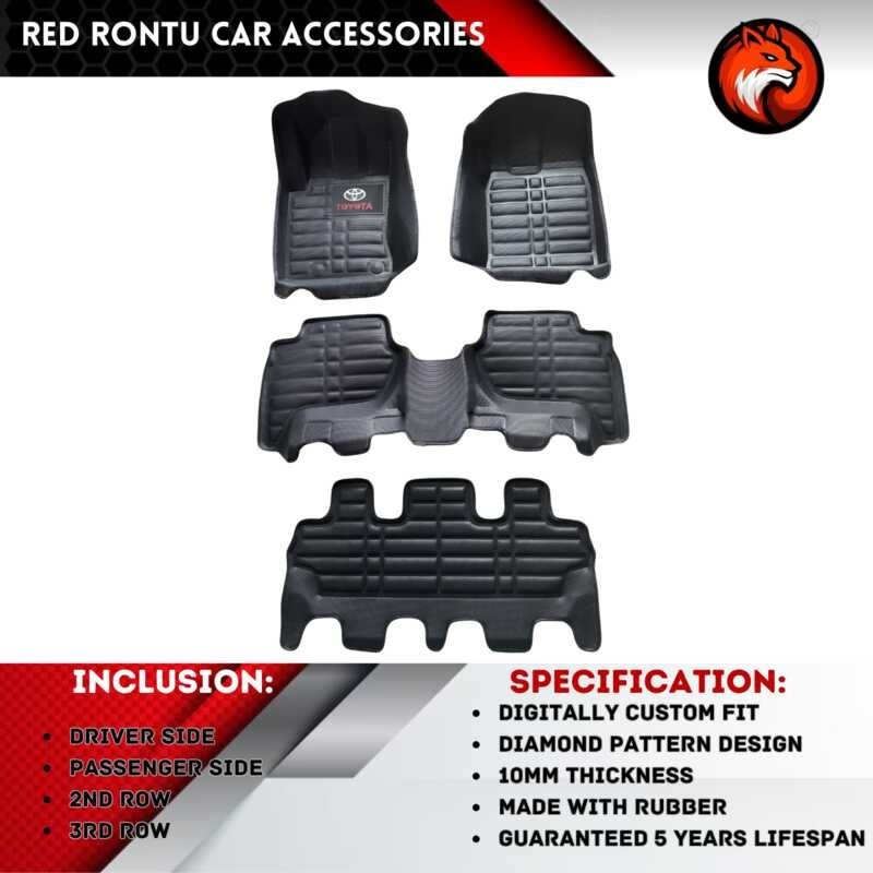 2005-2021 Toyota Avanza Premium Diamond Deep Dish Car Floor Rubber ...