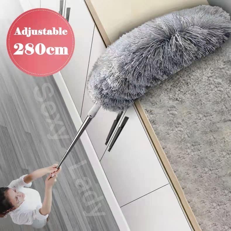 280cm Extendable Magic Cleaning Brush Feather Duster Telescopic Microfiber Long Handle | Shopee ...