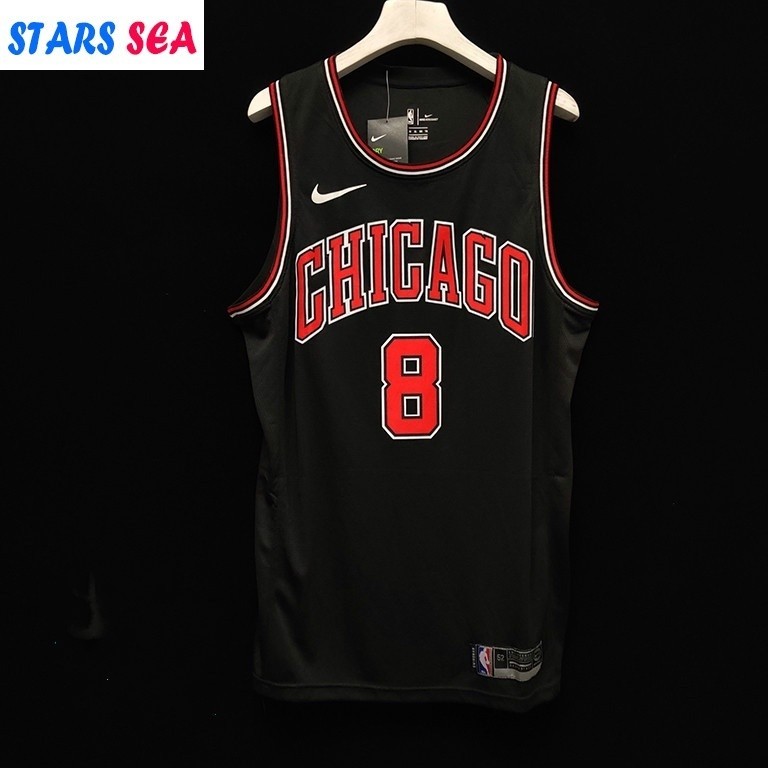 The Br New Men's Chicago Bulls 8 Zach Lavine Nba Hot Press Basketball ...