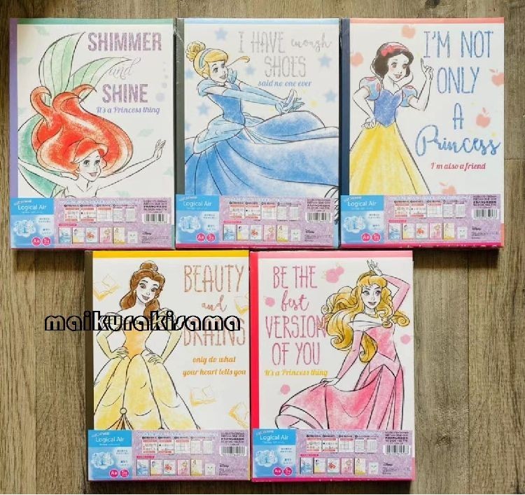 Japanese Nakabayashi Logical Notepad Disney Princess Cinderella Belle ...