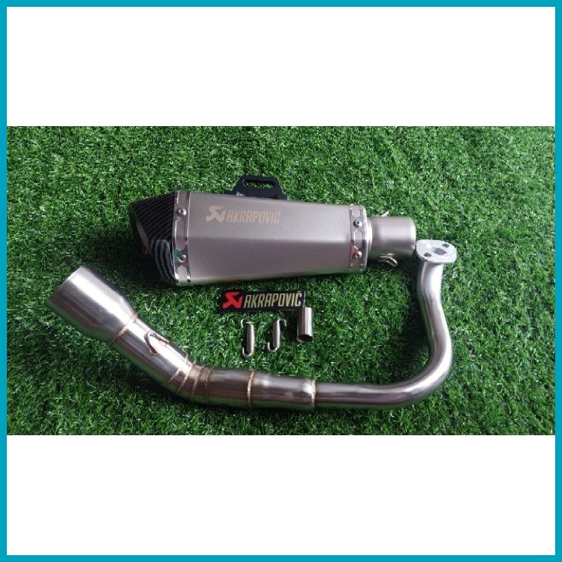 ۞ ஐ HONDA CLICK 125i / 150i AKRAPOVIC PIPE WITH SILENCER ( FULL SYSTEM EXHAUST) | Shopee Philippines