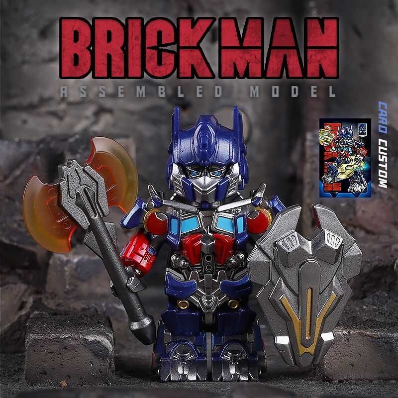 Brick Man Transformers Assemble Kit Models Optimus Prime Bumblebee ...