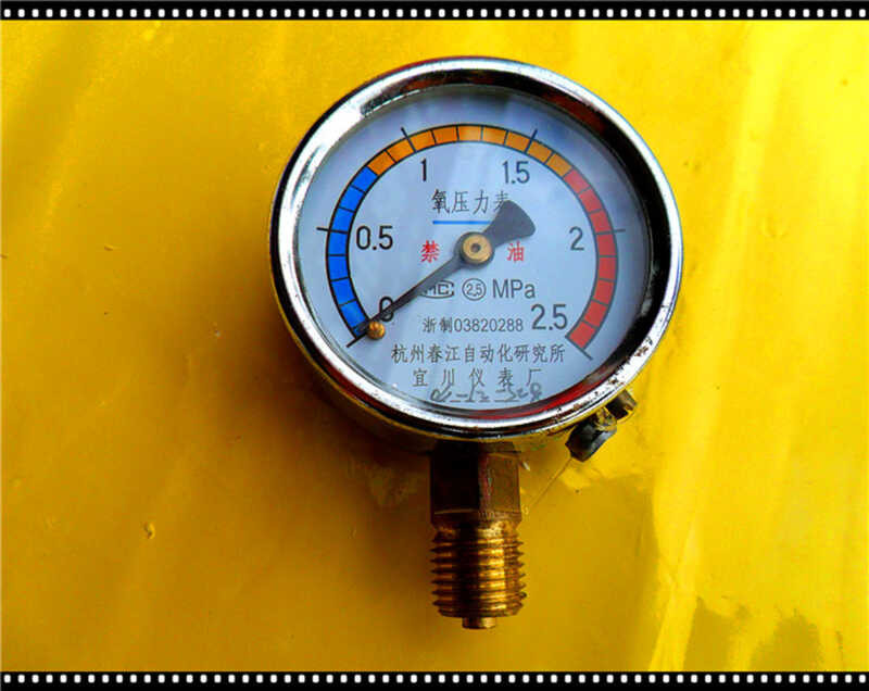 Oxygen pressure Y0-60 0-2.5MPA Acetylene gauge 0-0.25MPA 60MM | Shopee Philippines