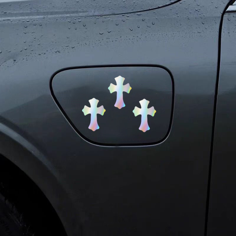 CHROME HEARTS Cross Car Sticker Motorcycle Electric Vehicle Personal ...