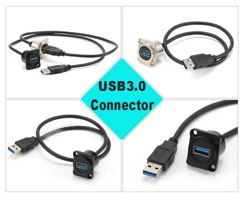 Automotive Industry USB Type C Female Socket USB Connector Car Chassis ...