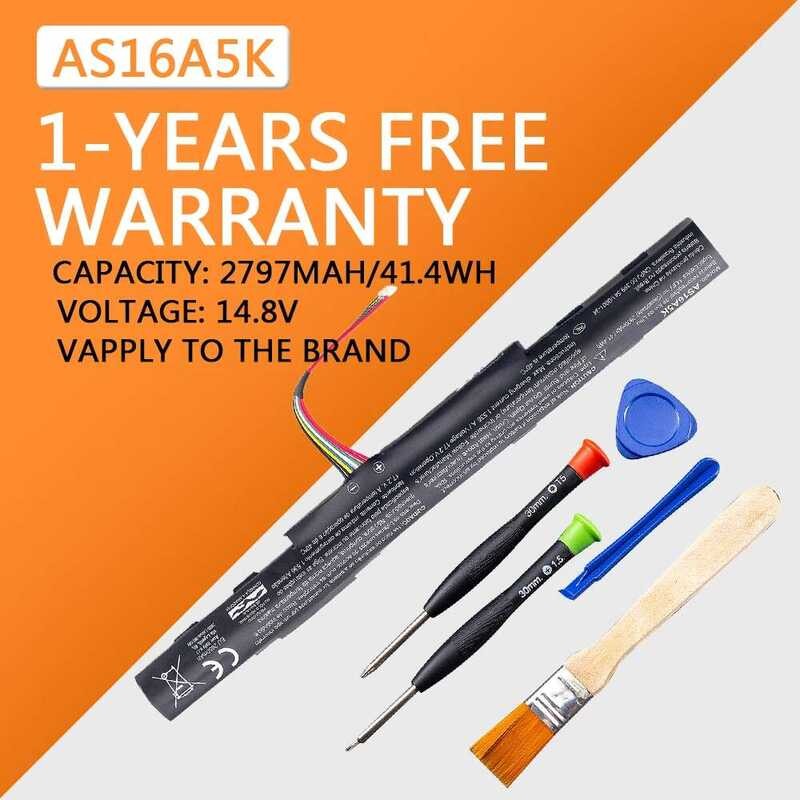 As16a5k As16a7k As16a8k Battery For Acer Aspire E15 E5-475G 523G 553G ...