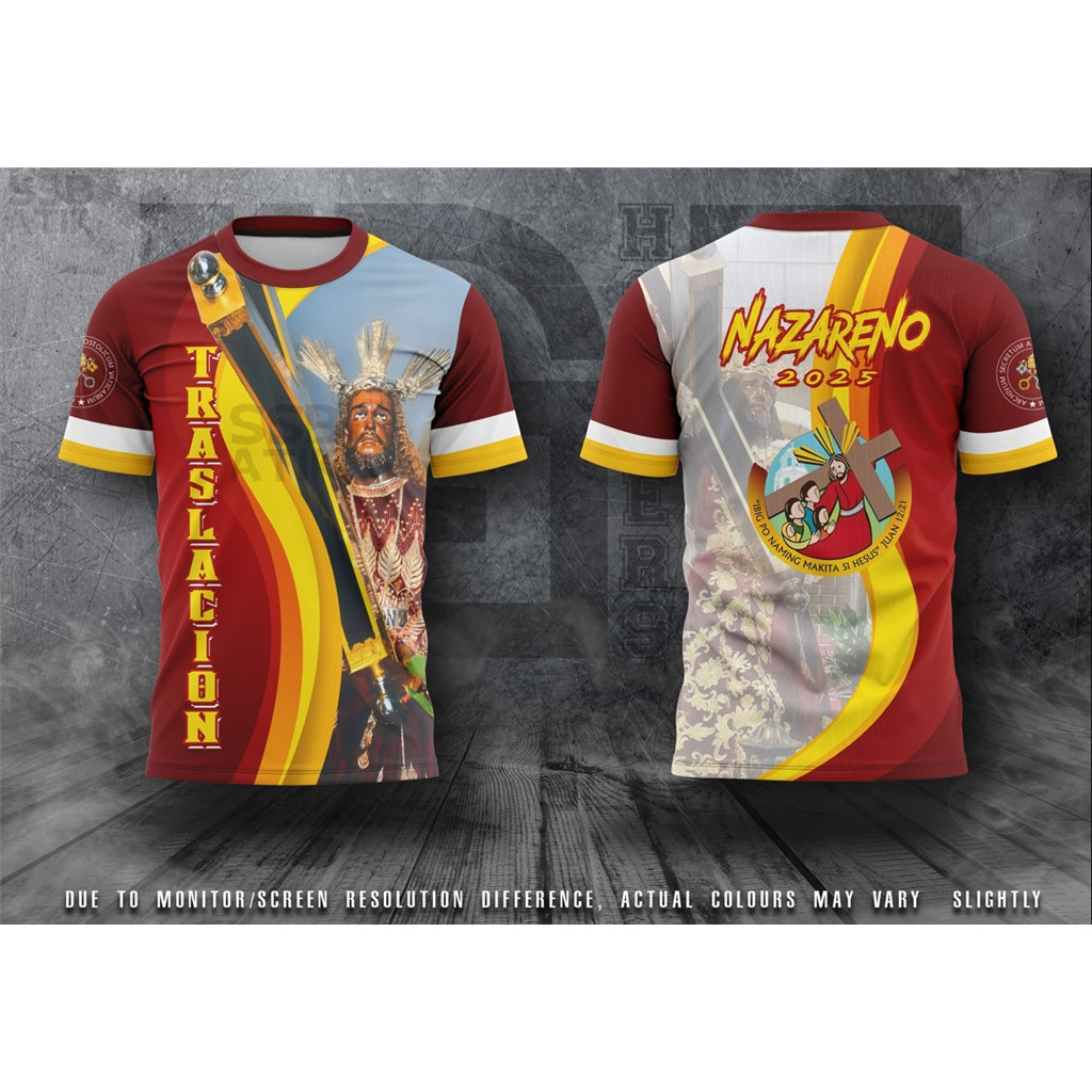 [FREE CUSTOME] Fully sublimated 3D print TSHIRT nazareno 2025 debosyon ...