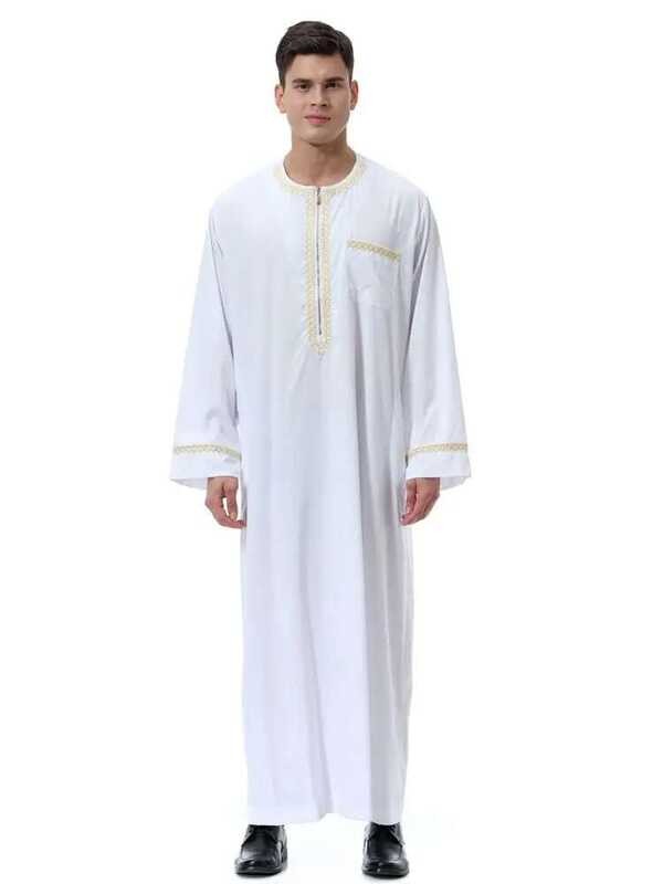 Tt Ramadan Eid White Ka Muslim Abaya Dubai Turkey Arabic Islam Abayas ...