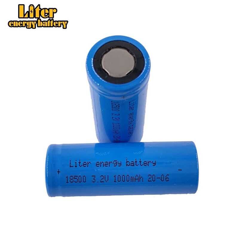 C2 3.2V LFR 18500 Lifepo4 Battery 1000Mah Rechargeable Cell For Solar ...