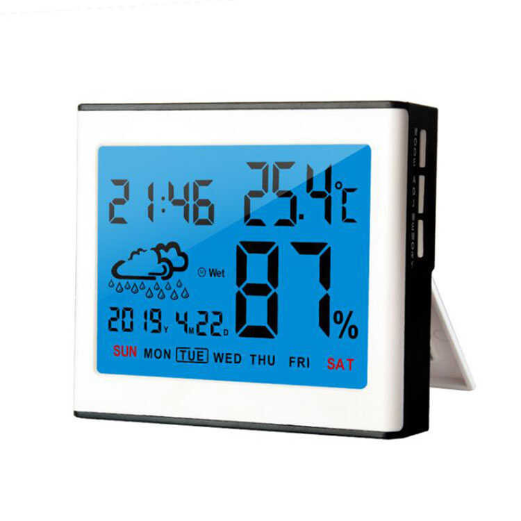 Home temperature and humidity meter, forecast, large screen weather ...