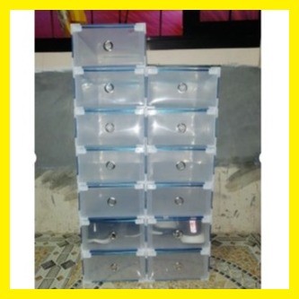 ∬ ⇧ Excelsior Candy color Shoe Box Organizer Drawer Type Shoebox ...