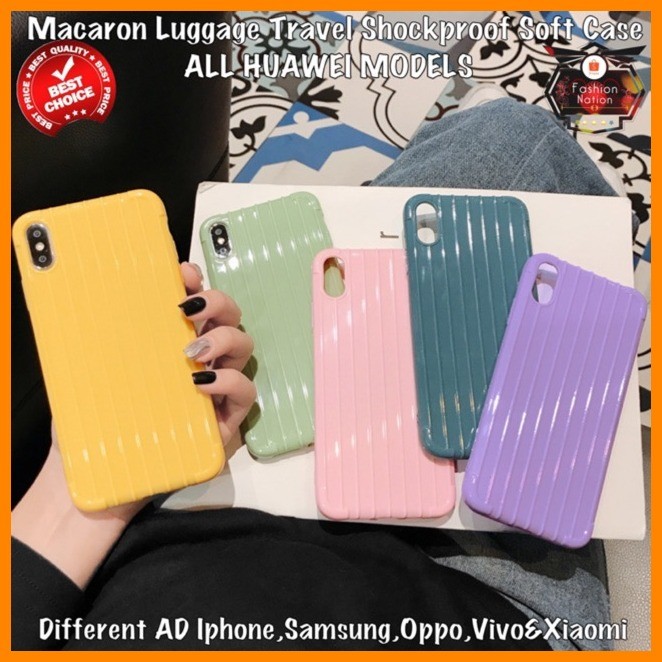 ∤ 3D Macaron Luggage Huawei Nova 5T 3i 7i 7 SE Y5p y6p y7p y8p 2020 ...