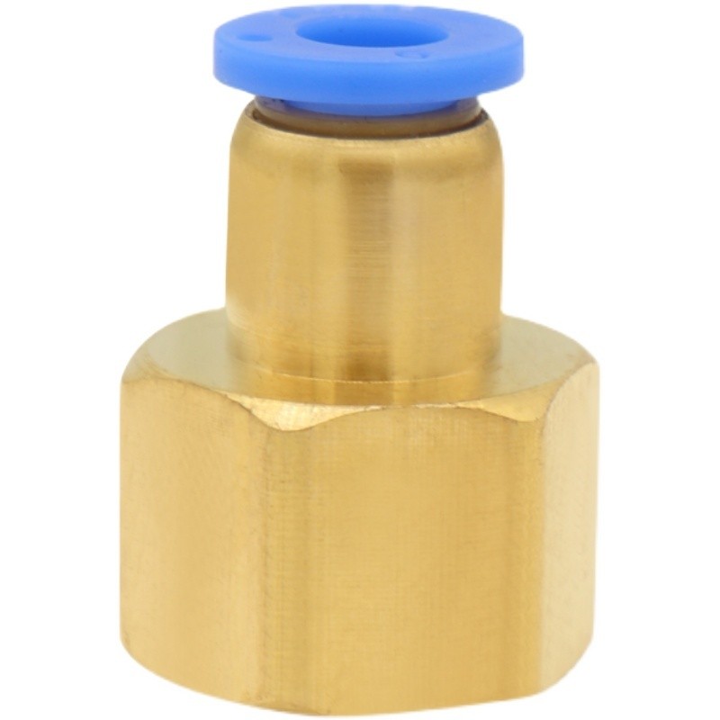 Pneumatic component quick connector copper internal thread straight ...