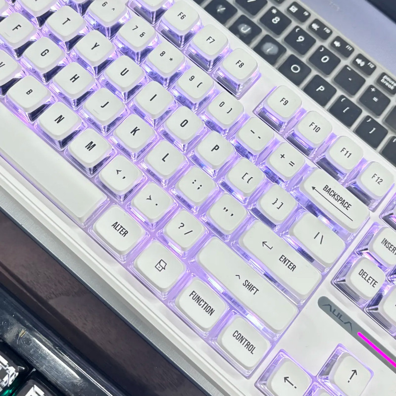 122 Keys Light God Pudding Keycap ASA Profile PBT Four-sides ...