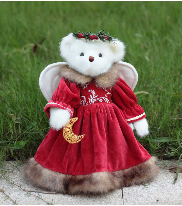 32 American Teddy 13 Inch Christmas Angel Full Joint Bear Plush Toy ...