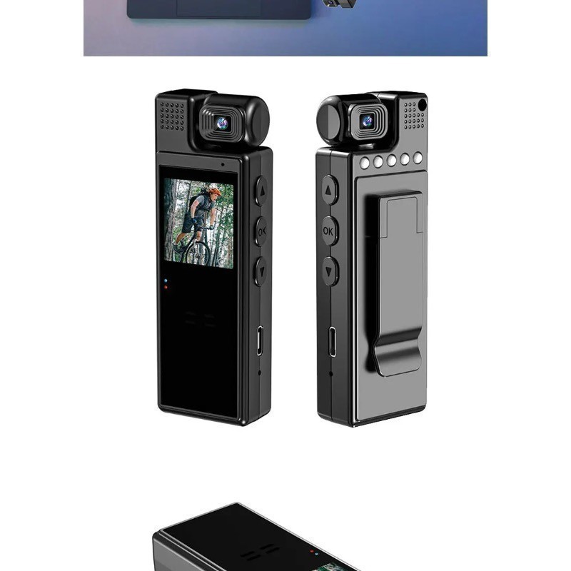 Wifi Mini Camera Full HD 180 Degree Rotating Action Camera Body Digital ...