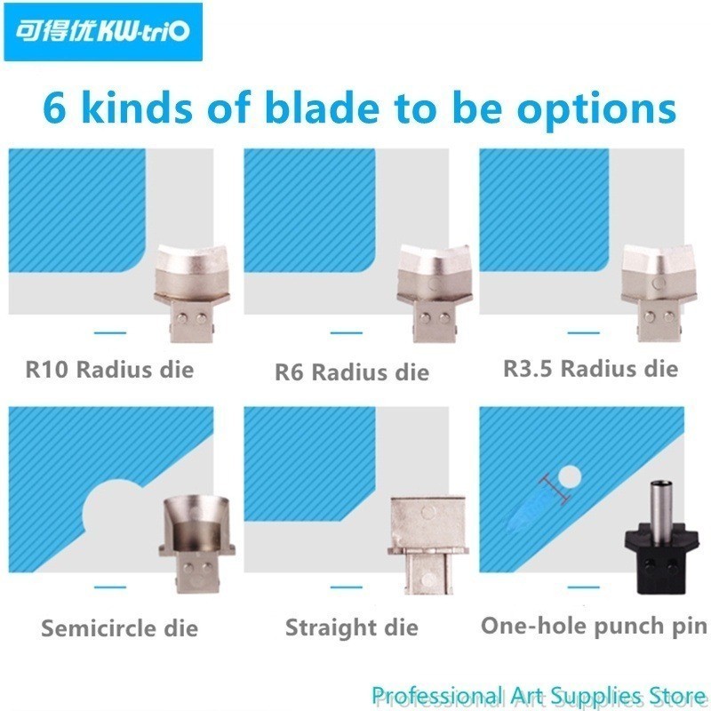 Xizhi KW-triO 6 in 1 Punch Corner Rounder Cutter 5 Dies R3.5/ R6/R10 ...
