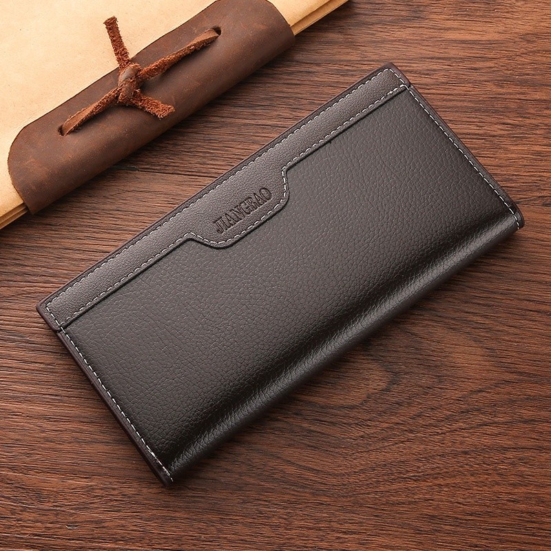 YoYo Mens Wallet Long Wallet for Men Leather Wallet with Zipper Coin ...