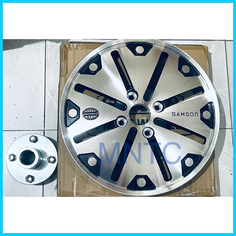 ☑ Side Car Mag Wheel With Hub or Without Hub (size of hub 6302) (Silver ...