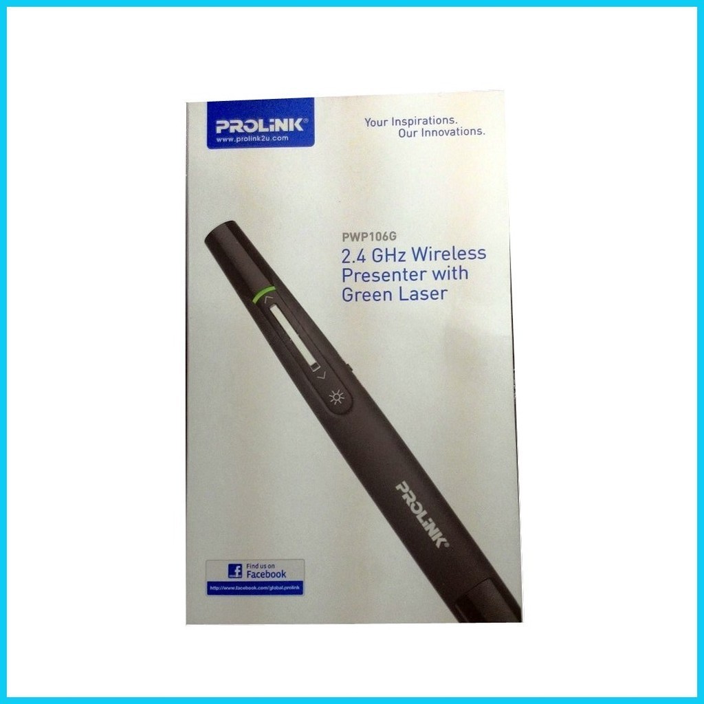 ☪ Prolink Wireless Presenter Remote Powerpoint Laser 2.4Ghz (Pwp106G ...