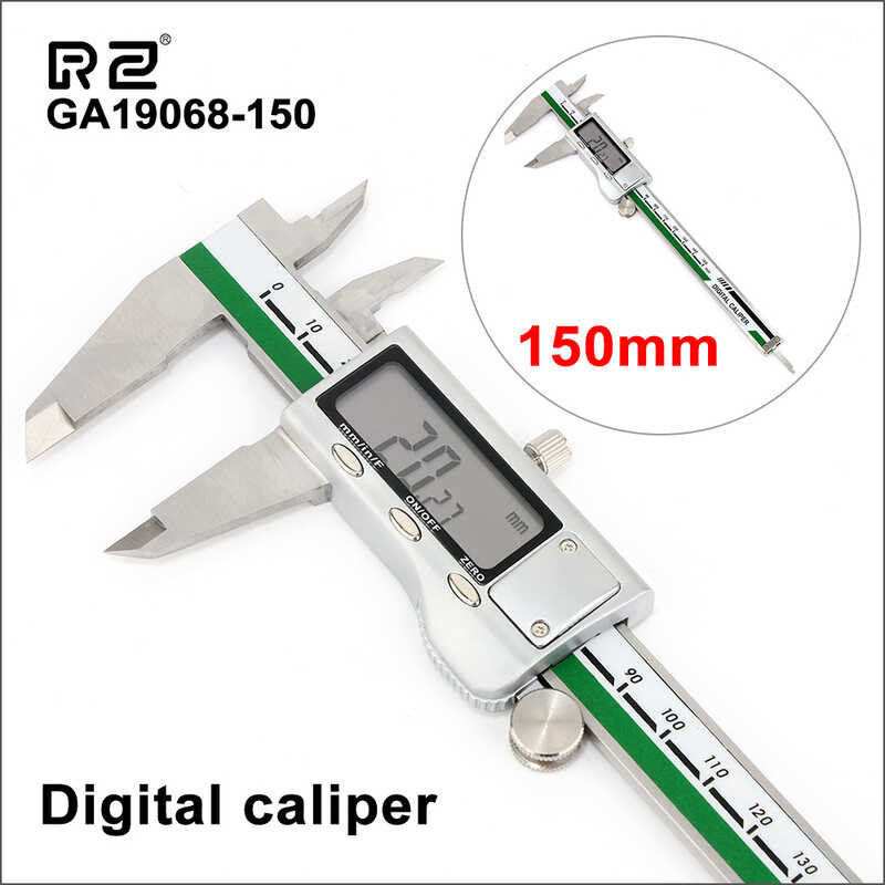 RZ Vernier Metal Digital Caliper Stainless Steel High Quality 0-150Mm ...